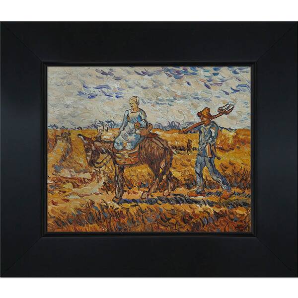 La Pastiche Vincent Van Gogh 'Peasant Couple Going To Work' Hand ...