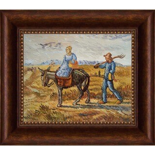 La Pastiche Vincent Van Gogh 'Peasant Couple Going To Work' Hand ...