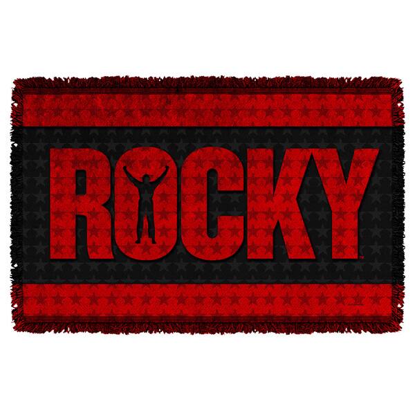 Rocky/Logo Graphic Woven Throw - Bed Bath & Beyond - 12244367