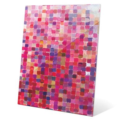 'Rose Mosaic' Wall Graphic on Glass - Overstock - 12262952