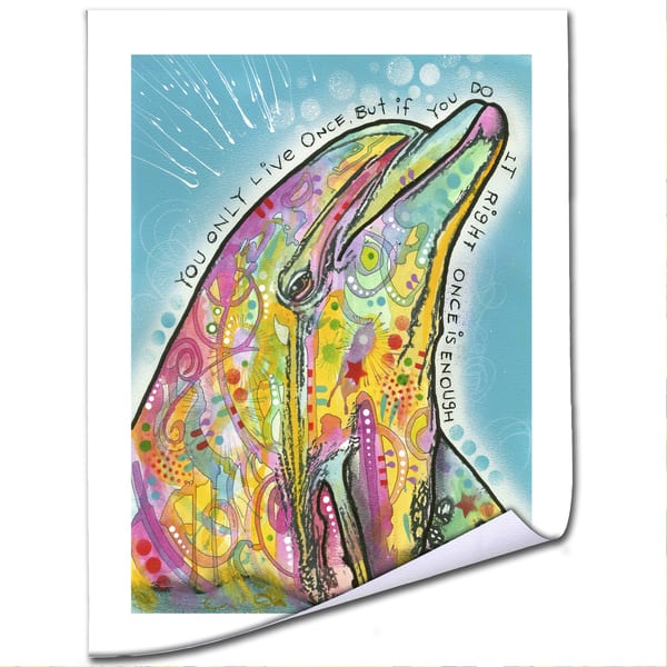 Dean Russo 'Dolphin' Paper Art - Bed Bath & Beyond - 12264009