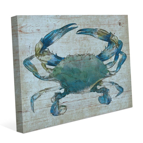 'Blue Crab' Canvas Wall Graphic - Bed Bath & Beyond - 12264031