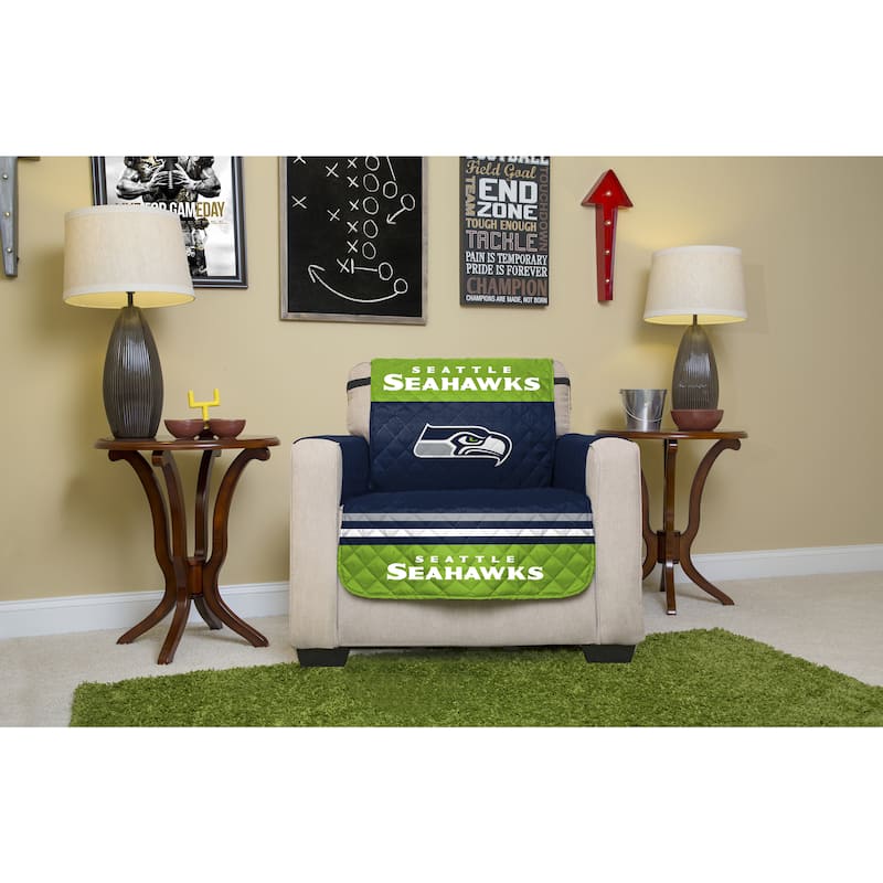 Seattle Seahawks Licensed NFL Chair Protector - Overstock - 12279289