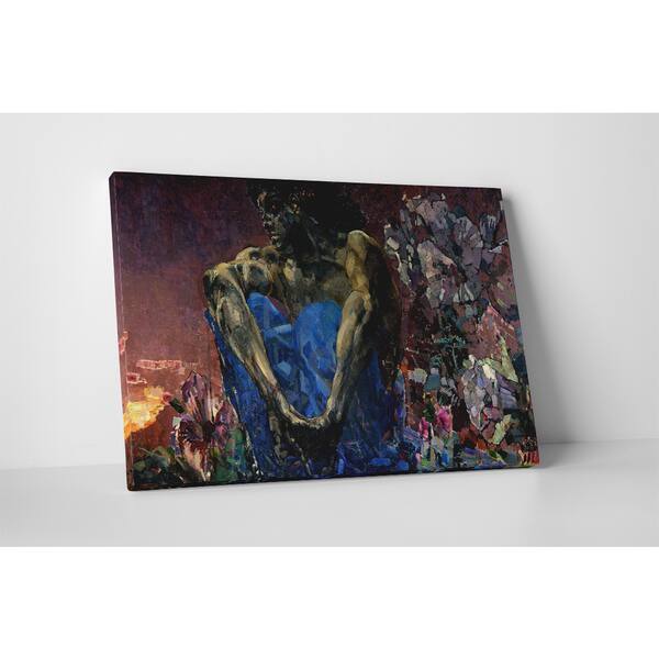 Classic Masters Mikhail Vrubel 'A Sitting Demon' Gallery Wrapped Canvas ...