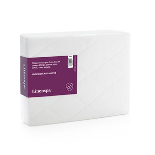 LINENSPA Waterproof Stretch Skirt Mattress Pad - Bed Bath & Beyond ...