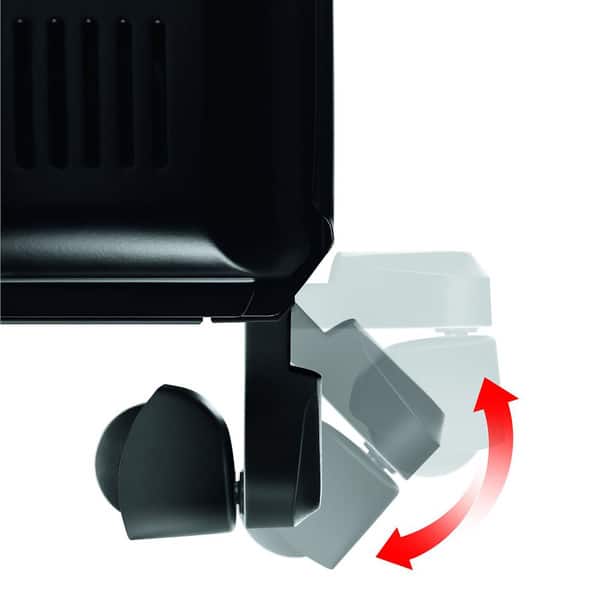 DeLonghi SafeHeat 1500-watt Black Portable Digital Oil-filled Radiator ...