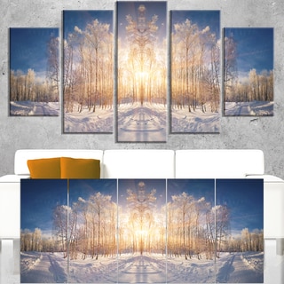 Horizontally Flipped Winter Land - Landscape Wall Art Canvas Print ...