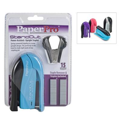 PaperPro 1459 Spring Powered Upright Stapler With Remover Assorted ...