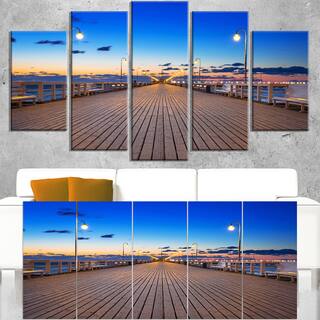 Molo in Sopot at Baltic Sea - Sea Bridge Canvas Wall Artwork Print ...