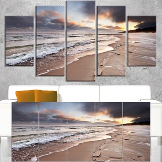 Shore of Baltic Sea during winter - Seashore Canvas Wall Art - Bed Bath ...