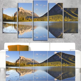 Vermillion Lakes and Mount Rundle - Landscape Wall Art Canvas Print ...