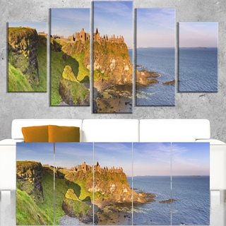 Dunluce Castle in Northern Ireland - Large Seascape Art Canvas Print ...