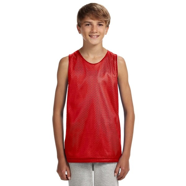 Reversible Red and White Boys' Mesh Tank Top - Free Shipping On Orders ...