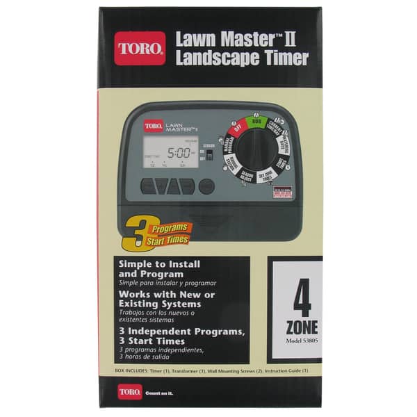 Toro 53805 4 Zone Lawn Master II Landscape Timer - Bed Bath & Beyond ...