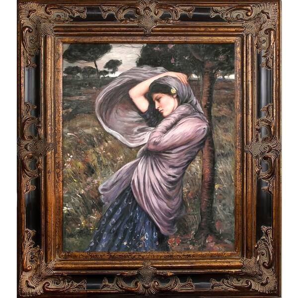 La Pastiche John William Waterhouse 'Boreas' Hand Painted Framed Canvas ...