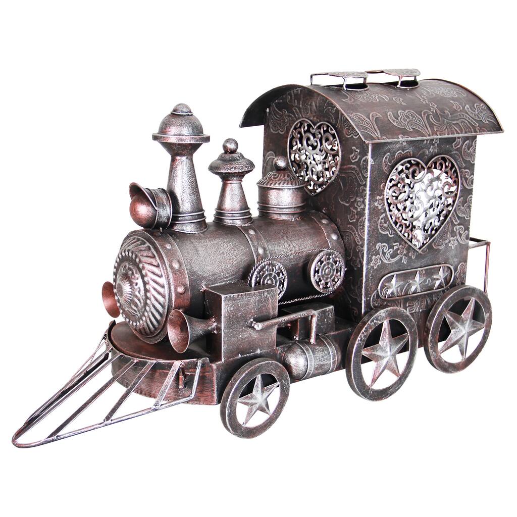 Exhart Metal 36-inches Long x 20.5-inches High Train Statue - Overstock ...
