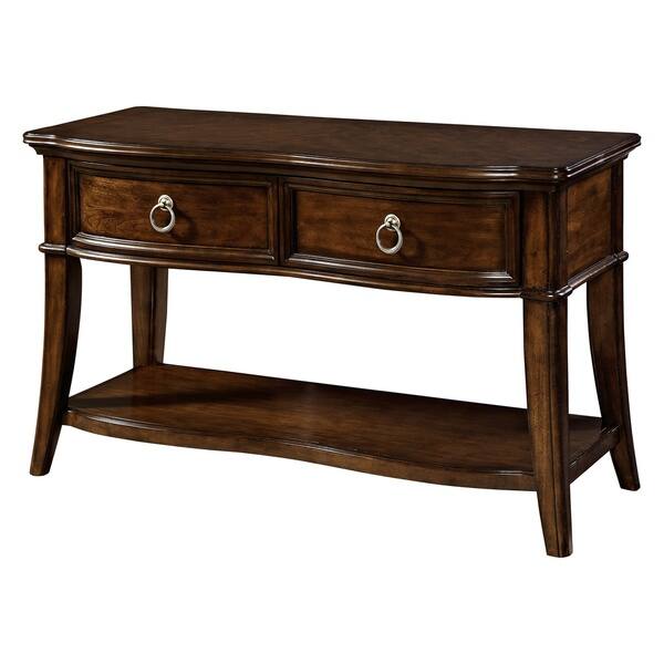 Broyhill Elaina Cherry Wood Console Table - Bed Bath & Beyond - 12309034