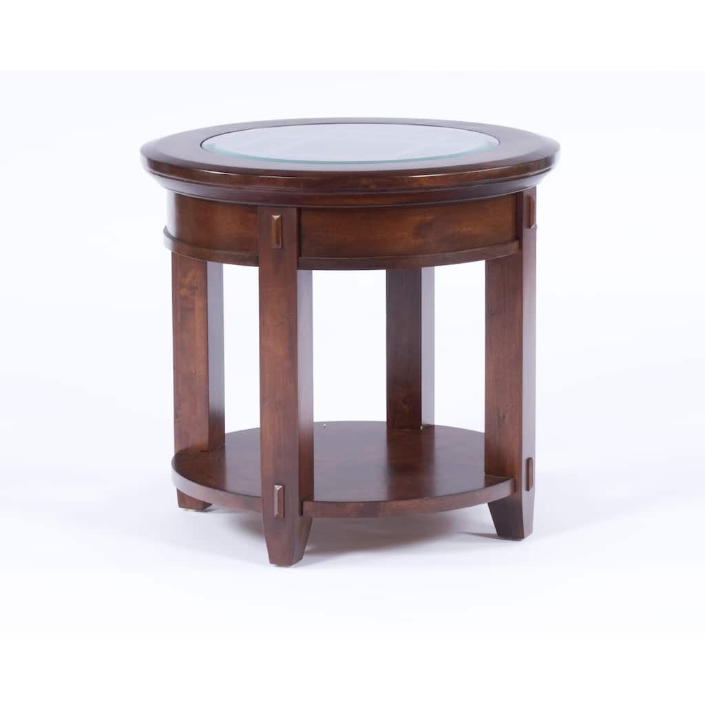 Broyhill Vantana Wood Round End Table - Overstock - 12309194