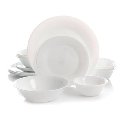 Oster Della 16pc Double Bowl Dinnerware Set - Overstock - 12315964