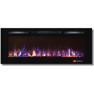 Gibson Living Bombay 50" Crystal Recessed Touch Screen Multi-Color Wall ...