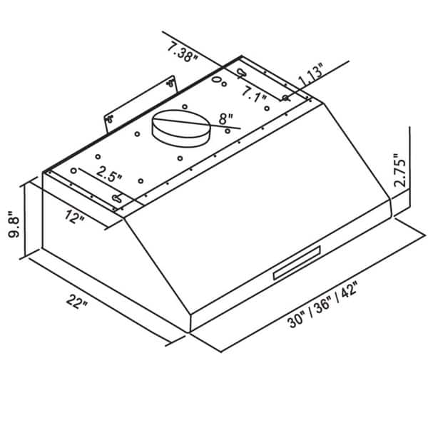 900 CFM Stainless Steel 36-inch Under-cabinet Range Hood - Bed Bath ...