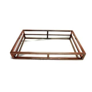 Heim Concept Copper Rectangular Mirror Stainless Steel Tray - Bed Bath ...