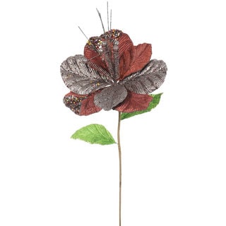 Vickerman 22-inch Mocha Amaryllis with 10-inch Flowers (Pack of 6 ...