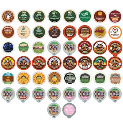 Decaf Coffee Single-serve Cups Variety Pack Sampler for Keurig K Cup Brewer (50 Count ...