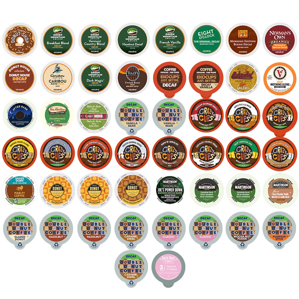 Decaf Coffee Single-serve Cups Variety Pack Sampler for Keurig K Cup ...