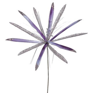 24-inch Purple Plastic Papyrus with 20-inch Flower (Pack of 3) - Bed ...