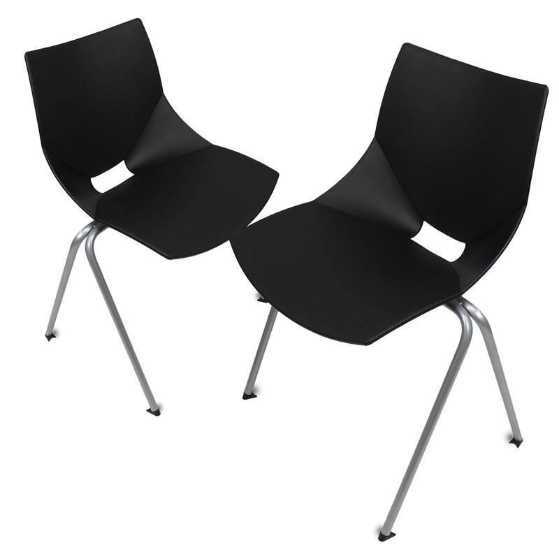 Shell Outdoor Chairs Durable Plastic with Epoxy coated Steel legs ...