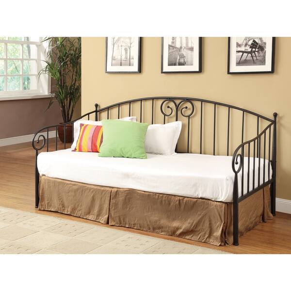 Coaster Furniture Grover Black Twin Metal Daybed - On Sale - Bed Bath ...