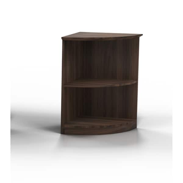 Mayline Medina Quarter Round Corner Bookcase, 2 Shelf - Bed Bath ...