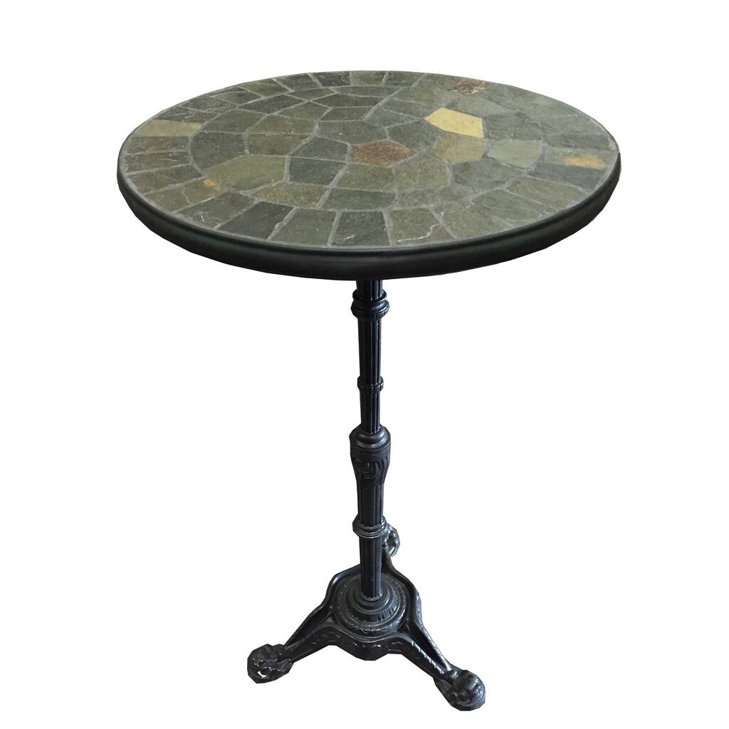 24-inch Bar Table with authentic stone formed top - Overstock - 12362946