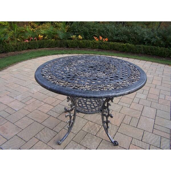 Explorer Cast Aluminum 42-inch Round Dining Table - Bed Bath & Beyond - 12363118