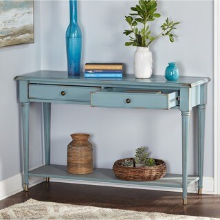 Simple Living Emilia Antique Blue Sofa Table - Bed Bath & Beyond - 12364613