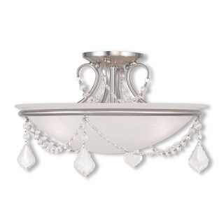 Semi-Flush-Silver Semi-Flush - Silver - Bed Bath & Beyond - 12365064