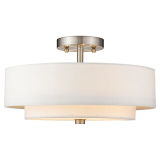 Semi-Flush-Silver Semi-Flush - Silver - Bed Bath & Beyond - 12365209