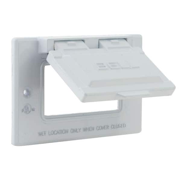 Raco 5101-1 White GFCI Horizontal Flip Cover - Bed Bath & Beyond - 12369964
