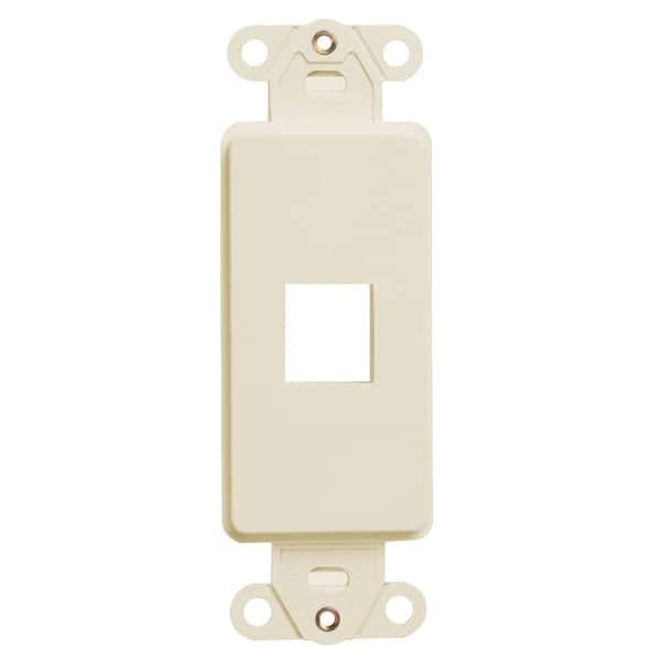 Leviton 006-41641-00T 1-Port Light Almond QuickPort Decora Insert - Bed ...