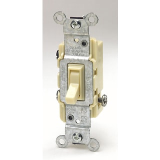 Leviton 214-1453-21 Ivory Residential Grade 3-Way AC Quiet Switches ...