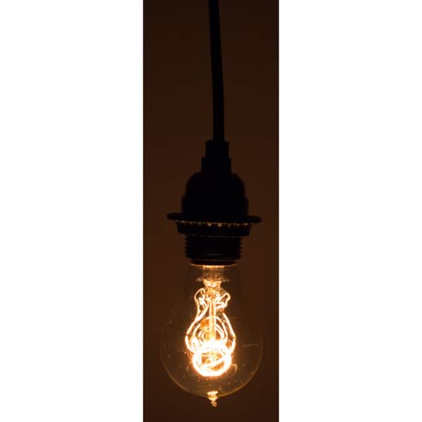 10-foot Black Vintage-style Single Light Socket - Bed Bath & Beyond ...