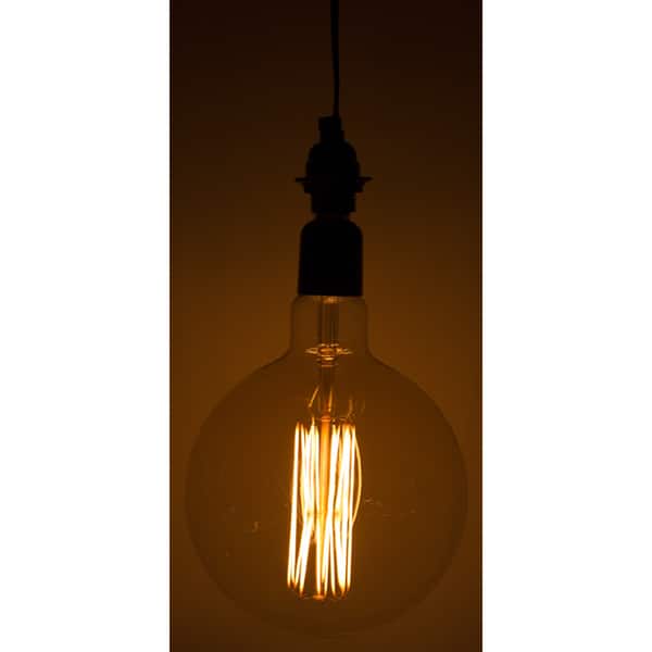Black Single Light Socket With Large Vintage 60-watt Light Bulb and 10 ...