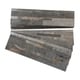 Aspect Iron Slate Peel and Stick Stone Backsplash 15 sq. ft. Kit ...