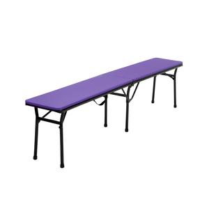 COSCO 6-foot Indoor/ Outdoor Center Fold Purple Tailgate Bench with ...