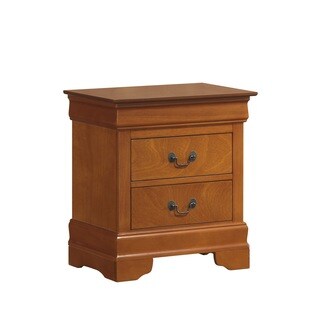 Oak 2-Drawer Nightstand - Bed Bath & Beyond - 12384494