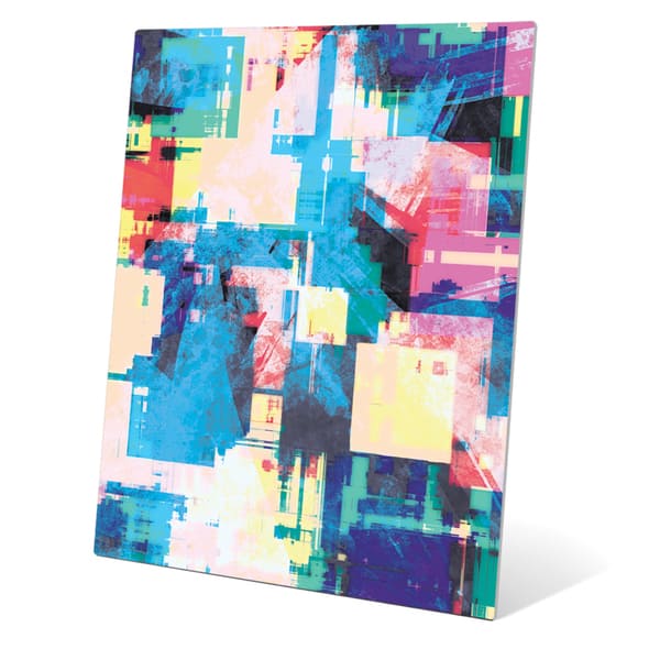 'Big Glitch' Wall Art on Metal - Bed Bath & Beyond - 12386322