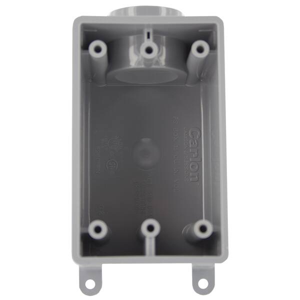 Carlon Lamson & Sessons E980FFN-CTN 1" Single Gang Type FSE Device Box ...