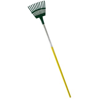 Flexrake 3A 8-inch Steel Head Shrub Rake With 48-inch Aluminum Handle ...