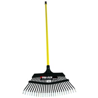 Midwest Rake LLC 43319 18-inch Yellow Steel Pro Flex Rake - Bed Bath ...